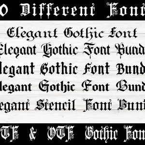 Bundle Gothic Font, Old English Font, Calligraphy Font, Digital Font ...