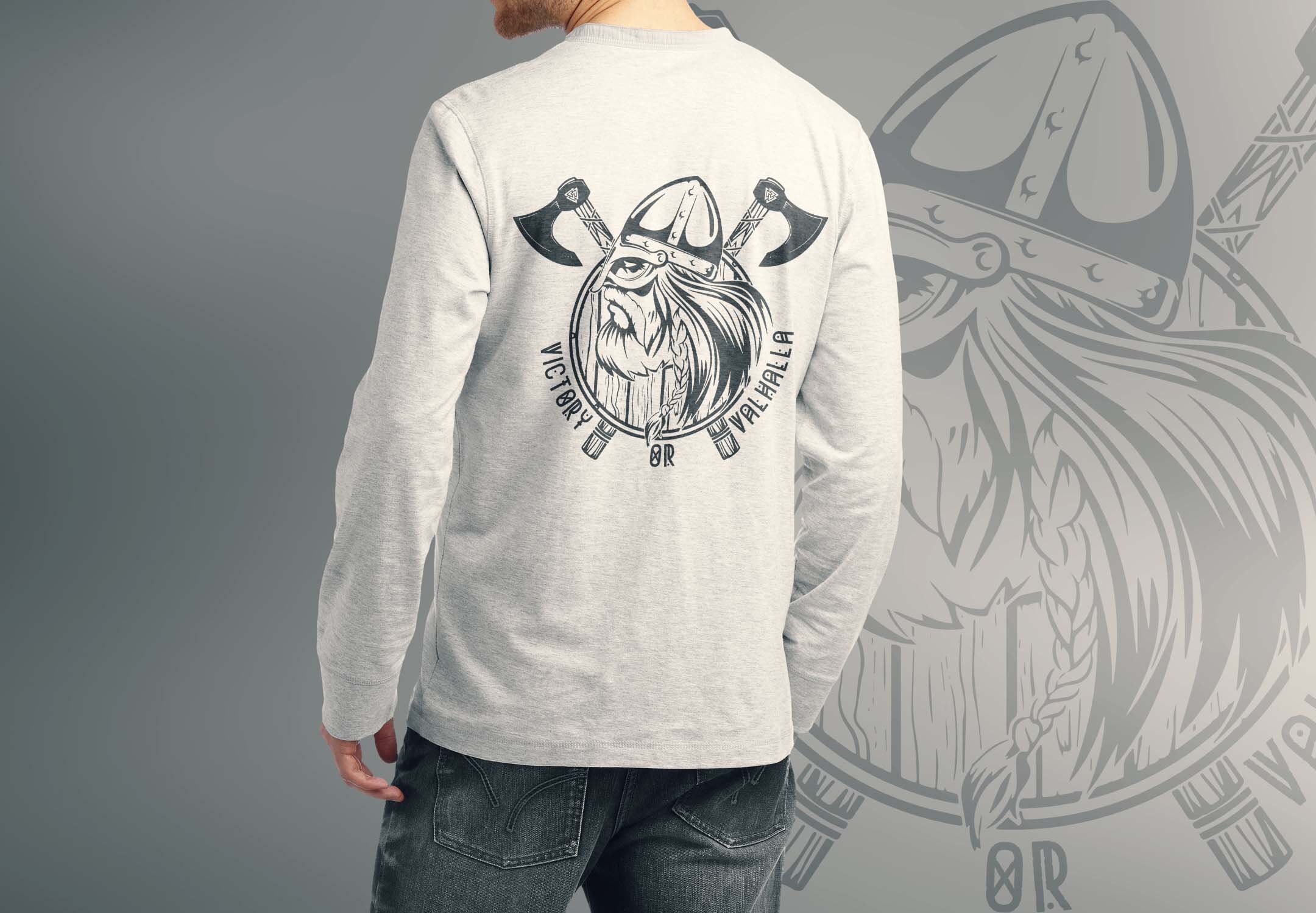 Victory or Valhalla SVG, VALHALLA Hoodie Design, Celtic Warrior SVG ...