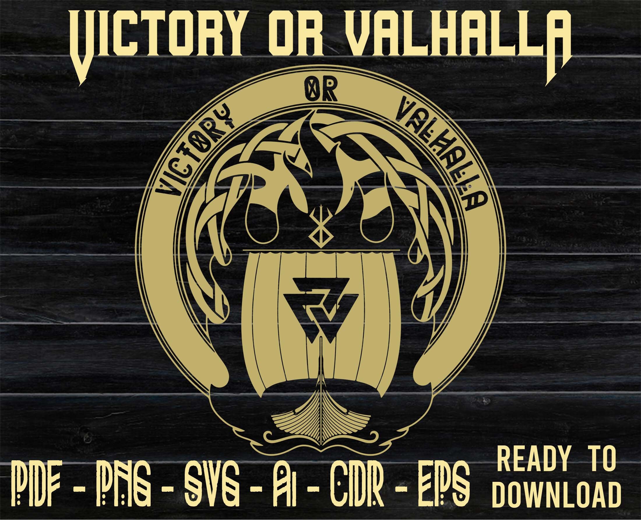 Sieg oder Valhalla SVG, VALHALLA Shirt Design, keltischer Krieger SVG ...