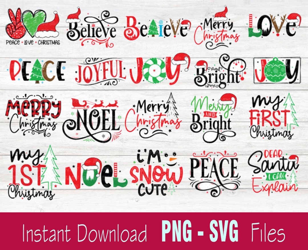 Funny Christmas SVG Bundle Funny Christmas Shirt Bundle SVG for Cricut ...