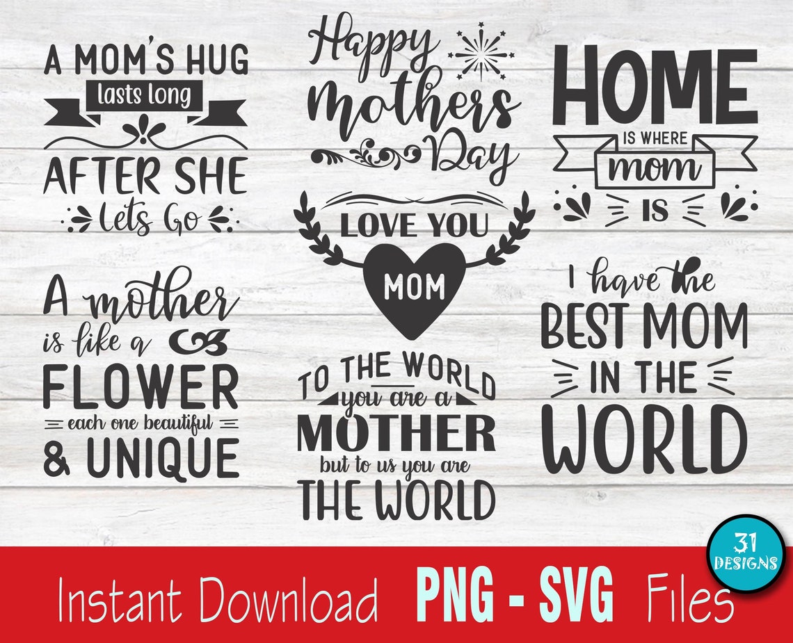 Printable Mothers Day Bookmarks Svg Mothers Day Svg | Etsy