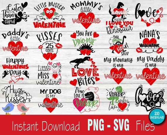 KIDS Valentine Shirt Svg Bundle Valentines Day Shirt SVG | Etsy