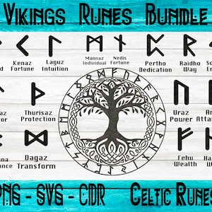 Viking Runes SVG, Rune SVG Cut File, Vegvisir Svg, Viking Symbol Svg ...