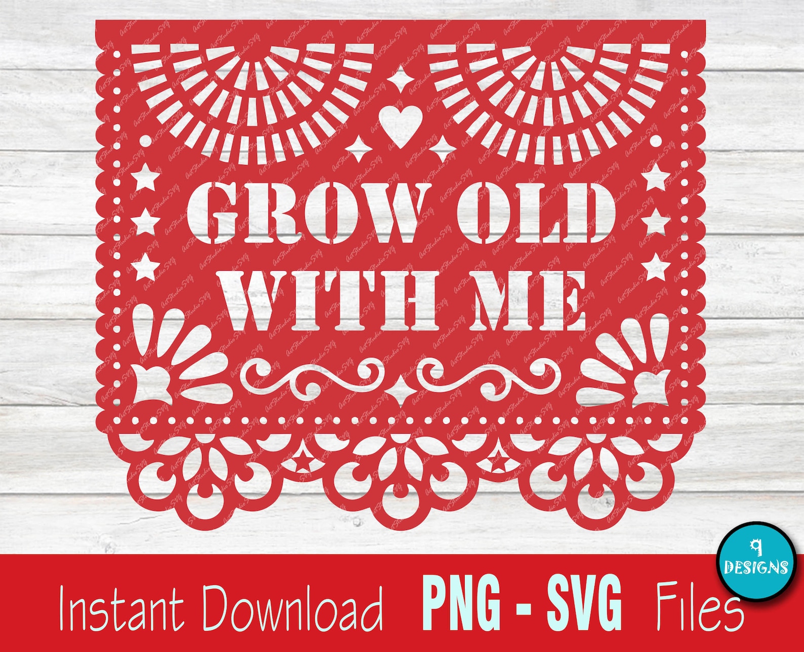 SVG Papel Picado SVG Cricut Cut Files Templates LOVE Papel | Etsy