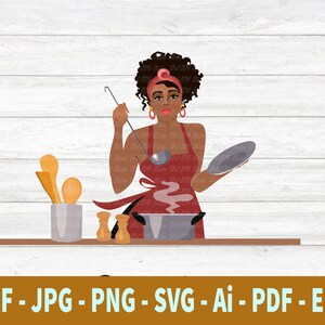 Afro Lady SVG Bundle, Black Woman Clipart, Afro SVG, African American ...