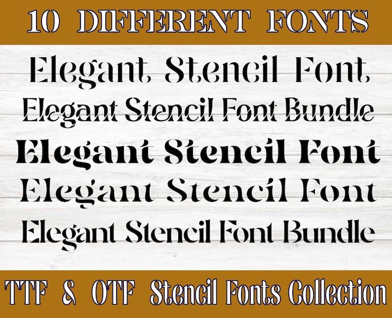 Bundle Stencil Font, Calligraphy Font, Digital Font, Handwritten Font ...