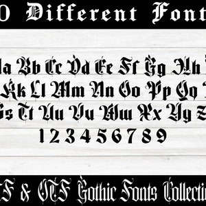 Bundle Gothic Font, Old English Font, Calligraphy Font, Digital Font ...