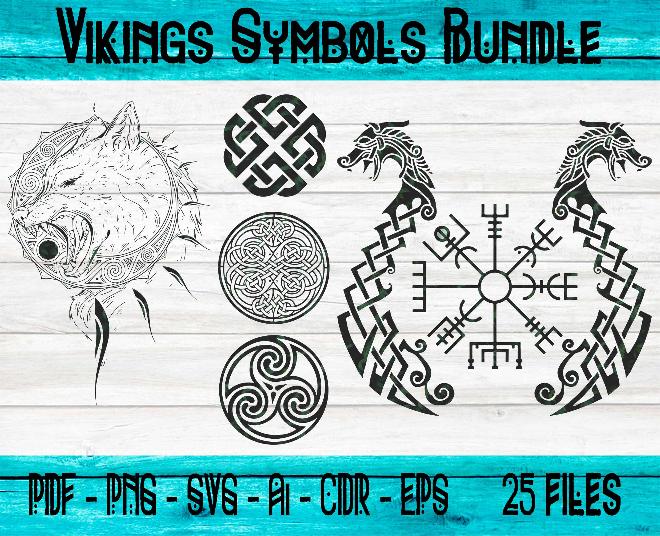 Vikings Symbols SVG Bundle Celtic and Viking Svg Bundle - Etsy UK