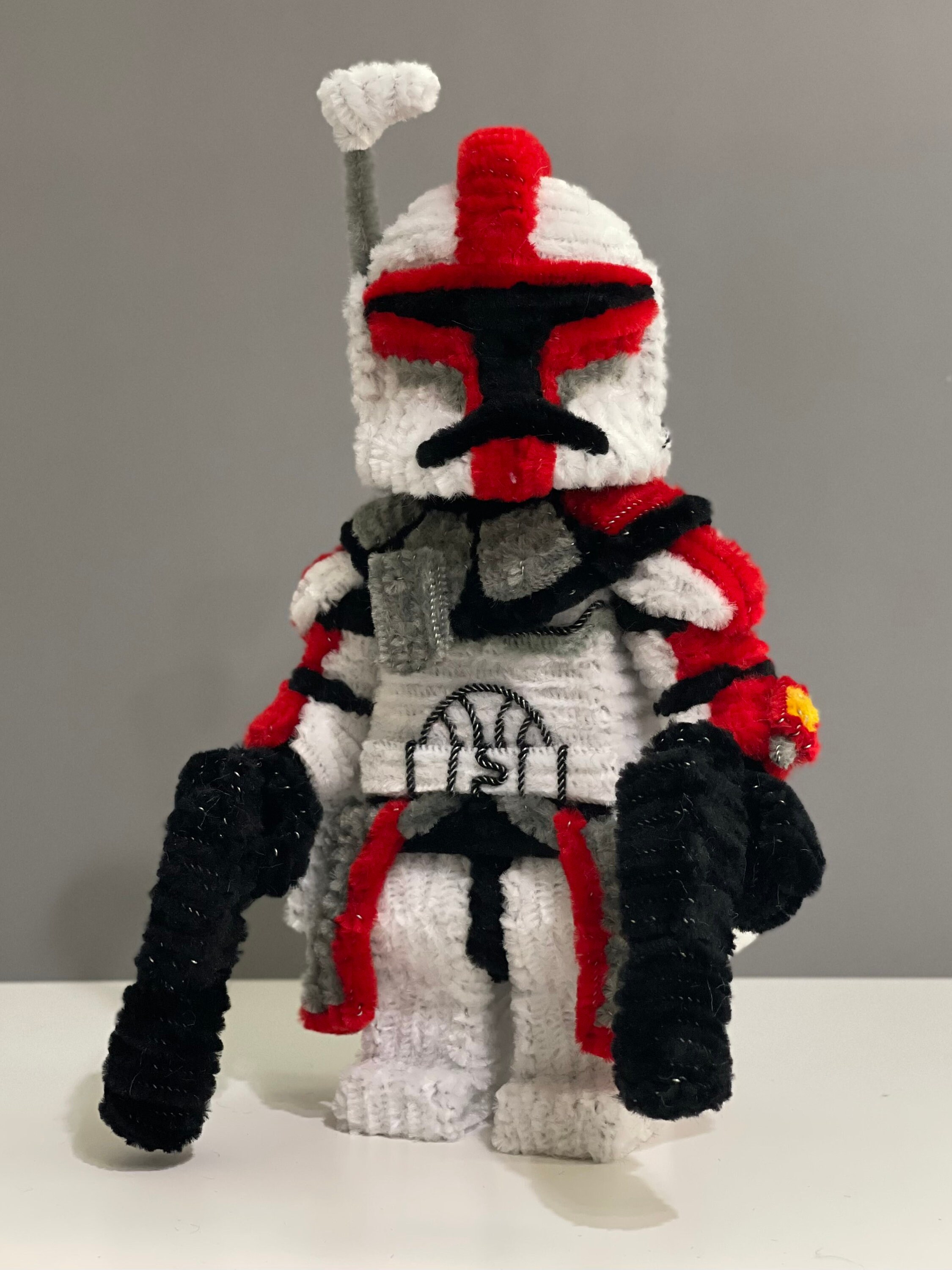 Red Captain Trooper Pipe Cleaner Figure - Etsy