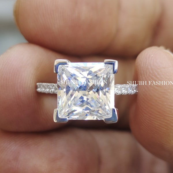 Square 4ct Ring - Etsy