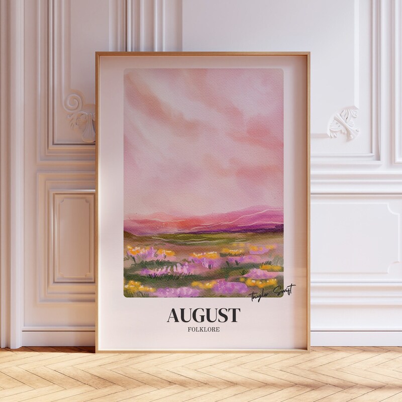 August Living Wall Art - Etsy