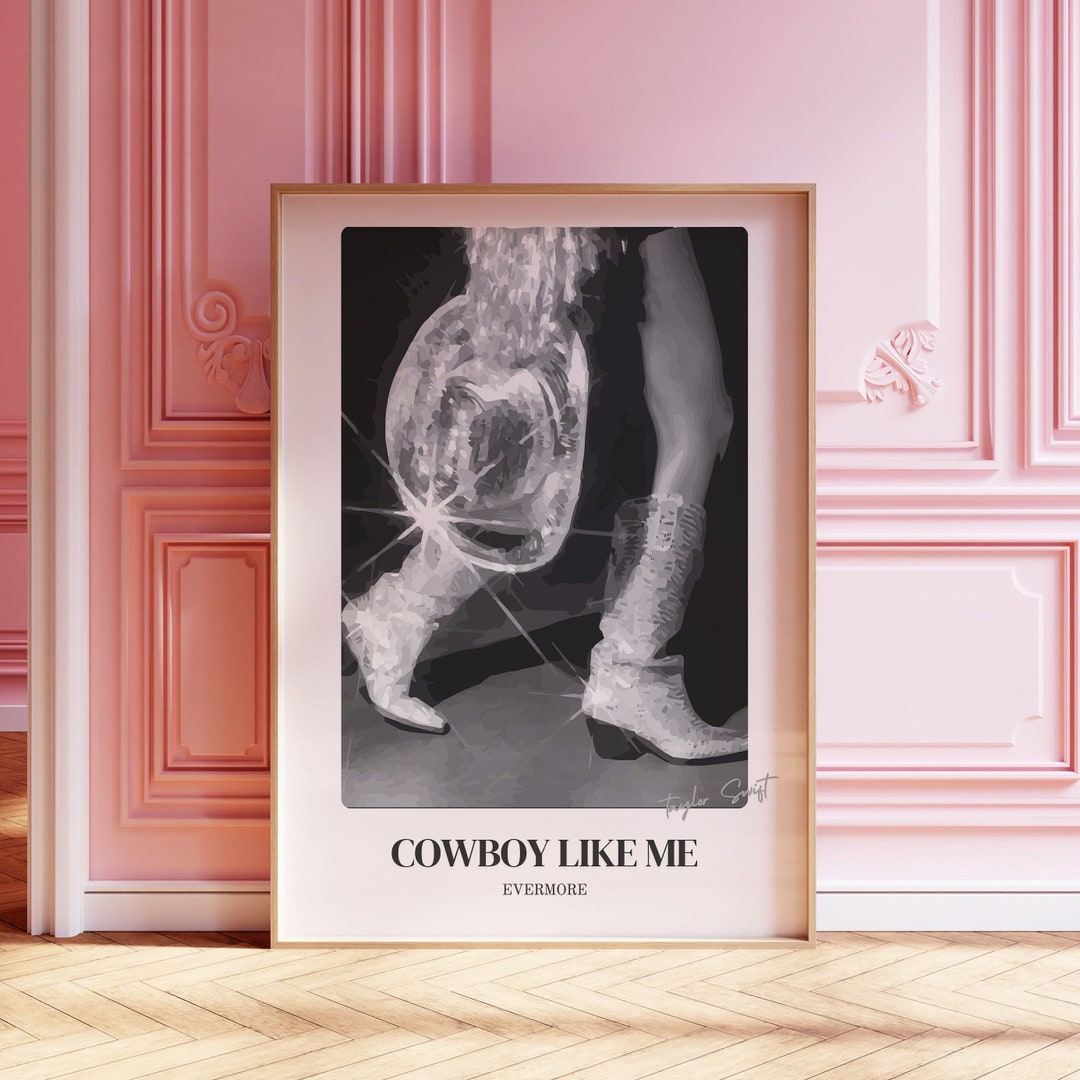 Cowboy Like Me Print, Taylor Swift Poster, Evermore Print, Printable ...