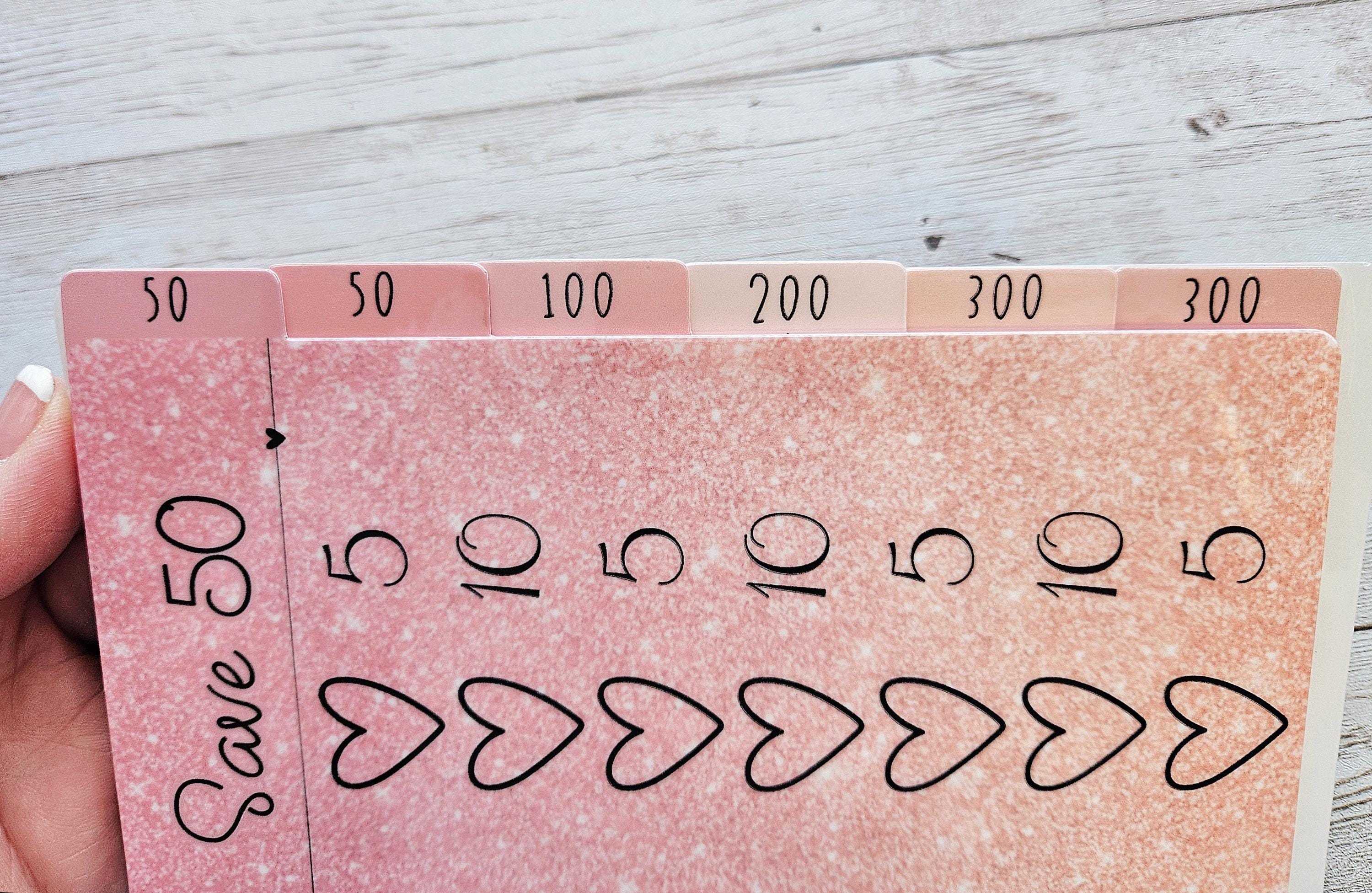 1K Savings Challenge, Disc-bound A6 Budgeting Book Binder Envelopes ...