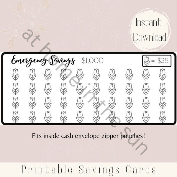 Mini Savings Challenge Printable Spring Savings Challenge - Etsy Canada