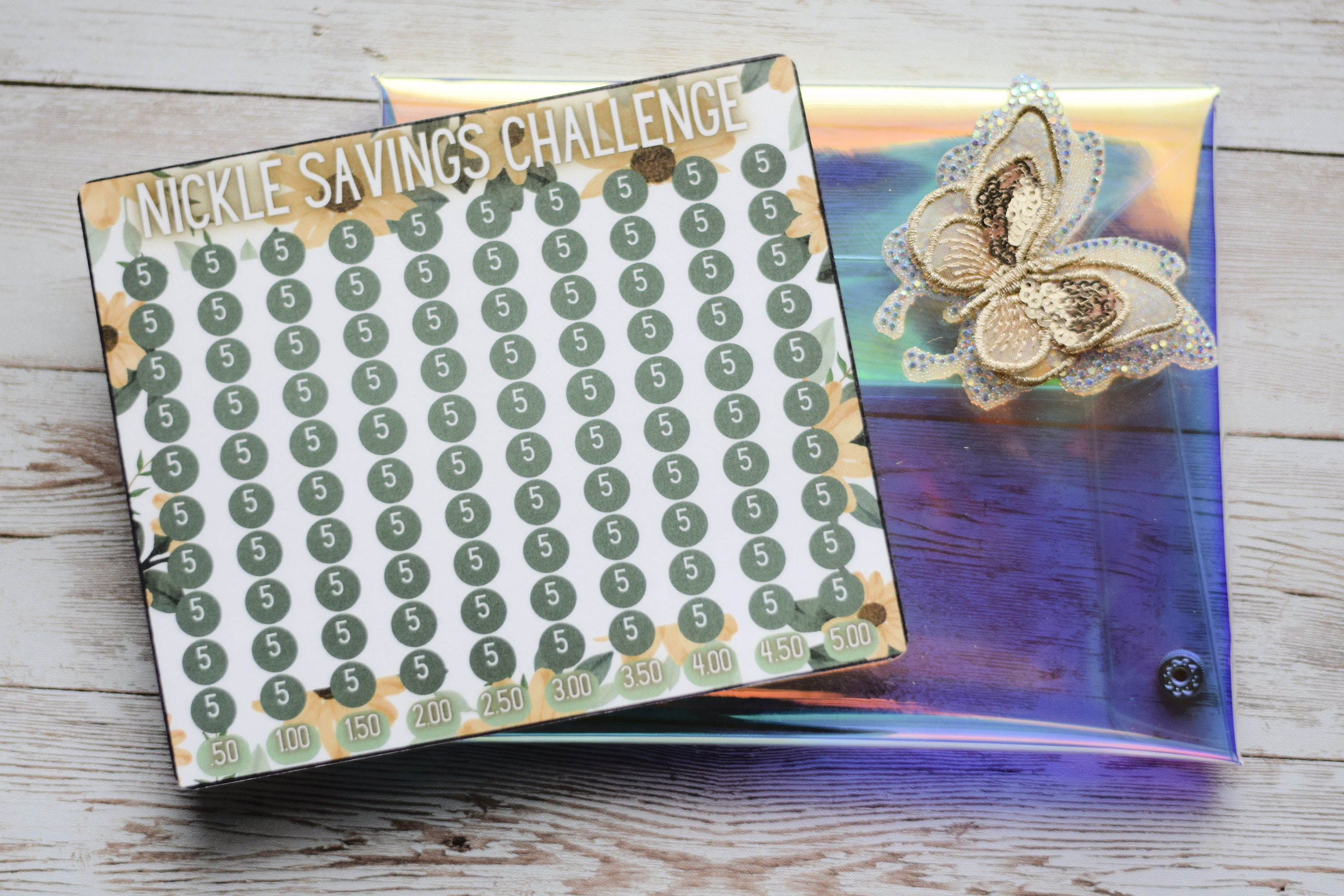 Coin Savings Challenge & Pouches 4 Piece Set US Money Coin - Etsy