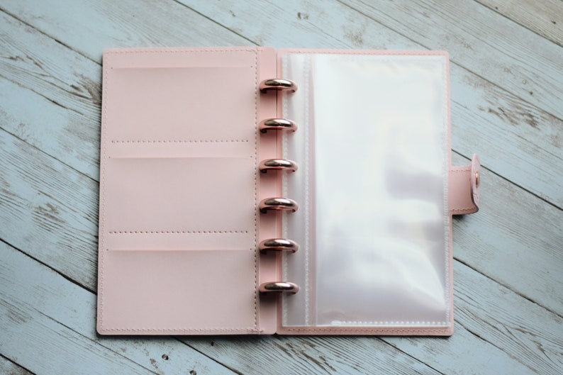 A6 Pink Budget Binder: Disc Bound Wallet With Personalized Cash ...