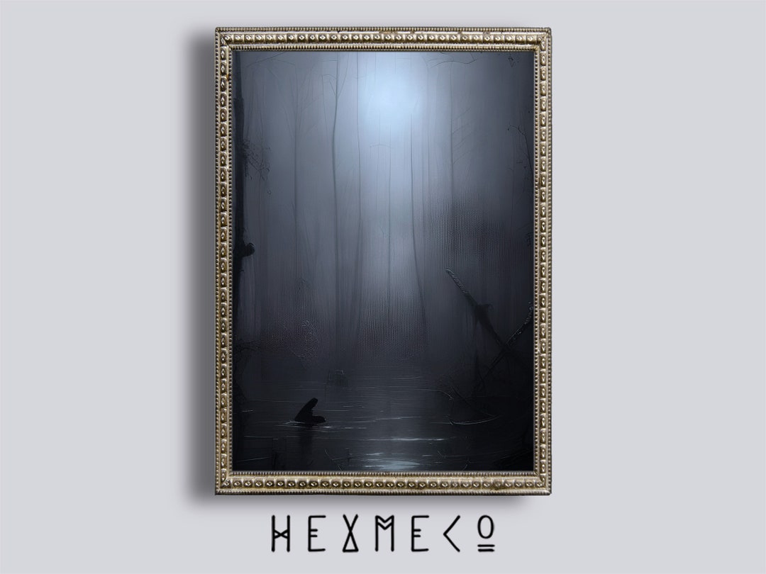 Dark Haunted Swamp - Printable Wall Art, Instant Digital Download ...
