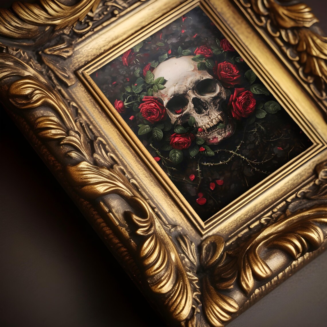 Vampire Skull - Printable Wall Art, Dark Acidemia, Gothic Prints ...
