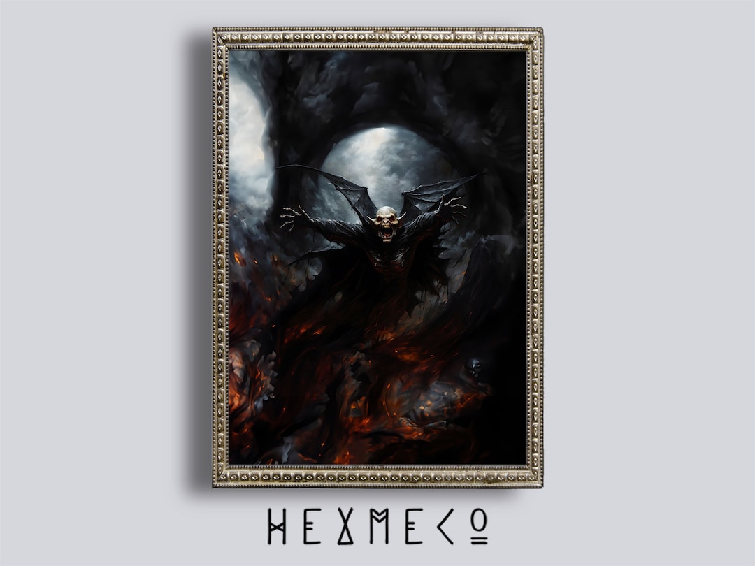 Vampire Halloween Art - Digital Download, Printable Wall Art, Spooky ...