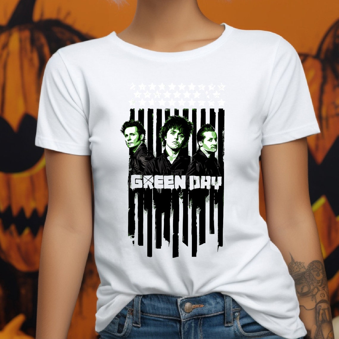 GREEN DAY Rock Bands Designs Png classic Rock Band Design Rock Digital ...