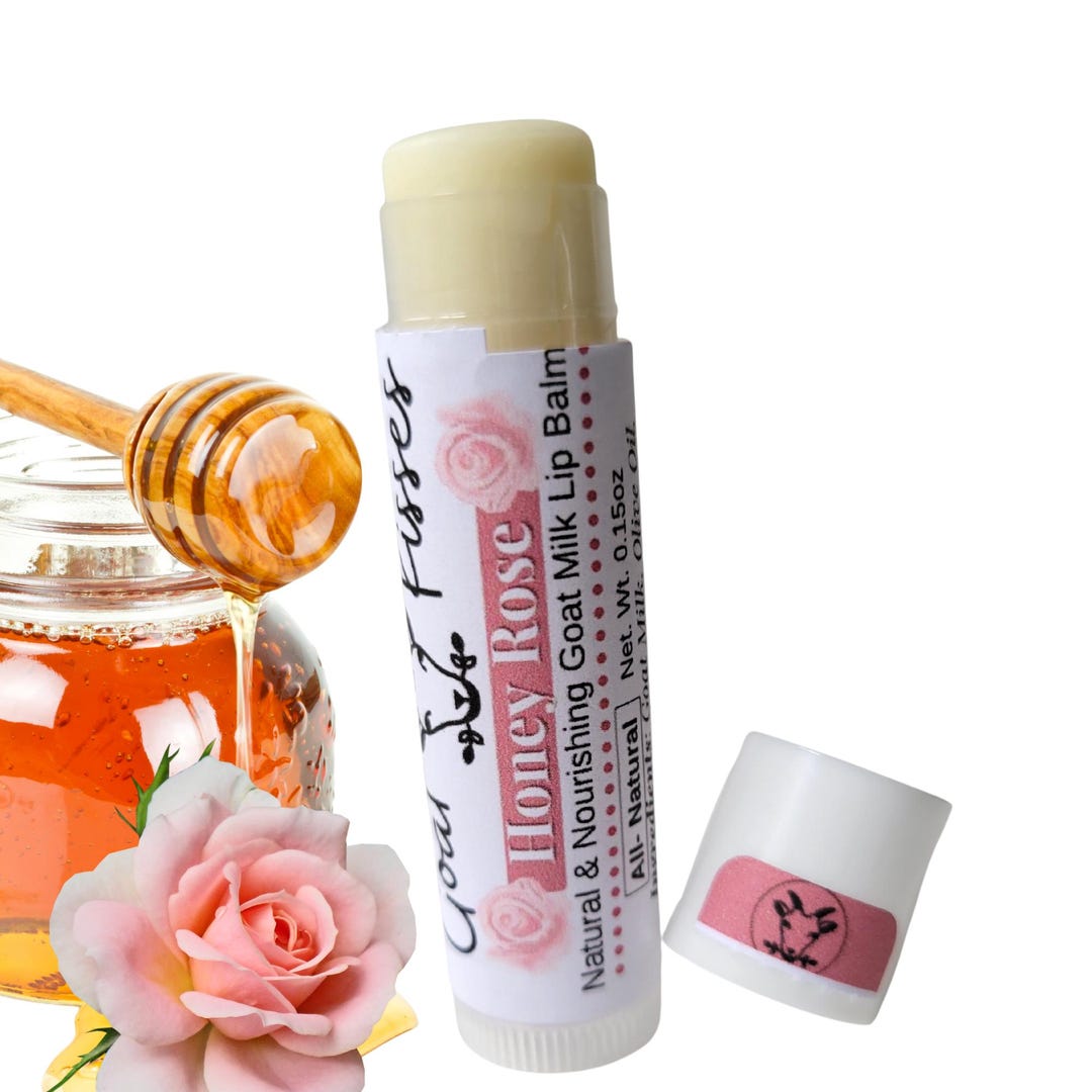 Honey Rose Goat Milk Lip Balm: Natural Shea Butter Chapstick - Etsy