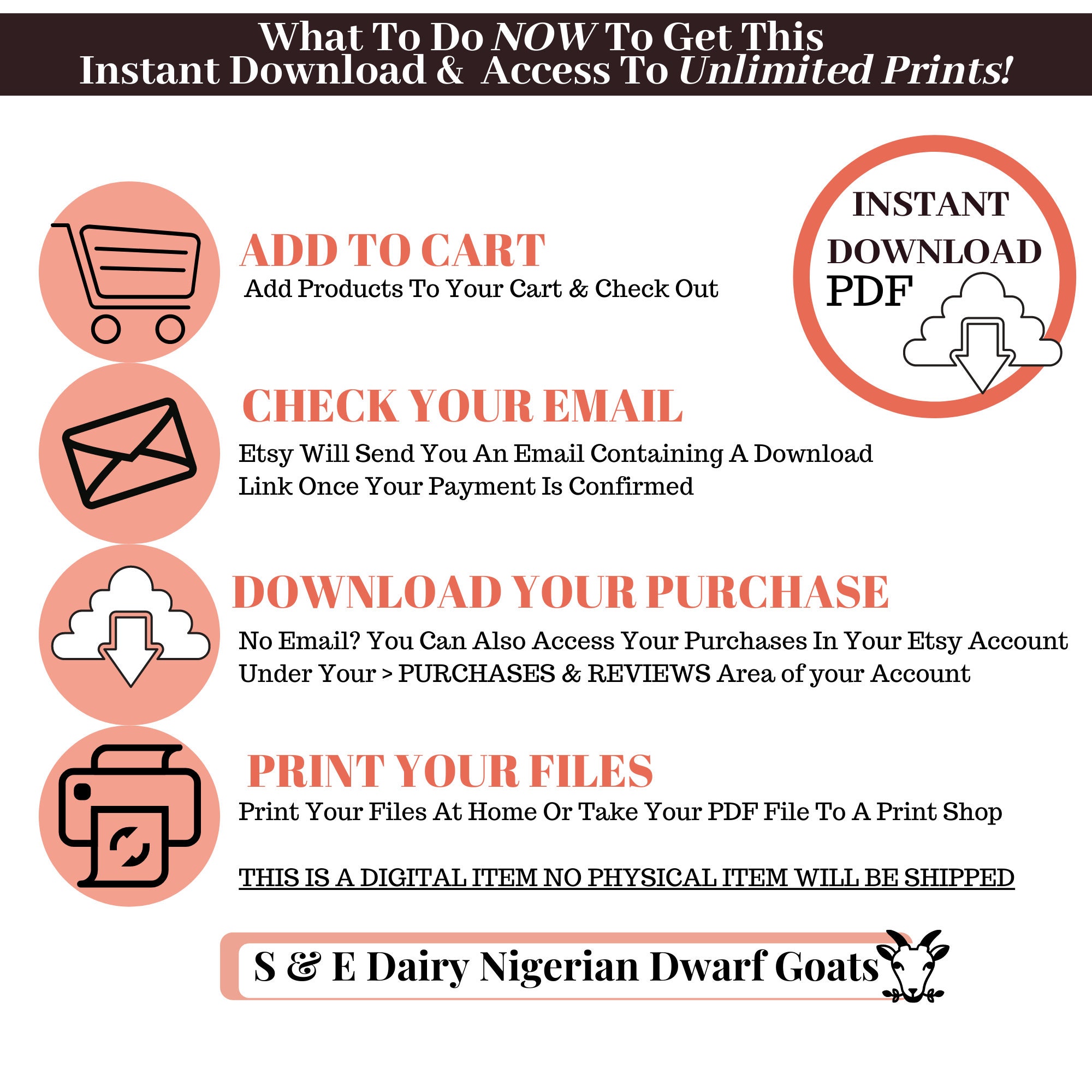 Goat Birthday Card Gifts With Goats Printable Goat Birthday - Etsy