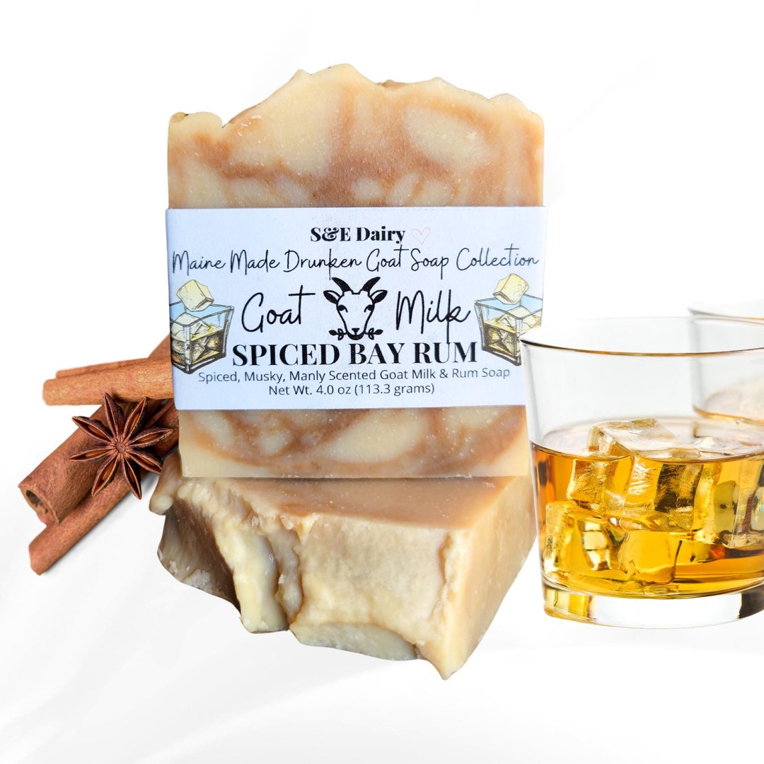 Spiced Bay Rum Goat Milk Soap: Men's Artisan Soap - Etsy