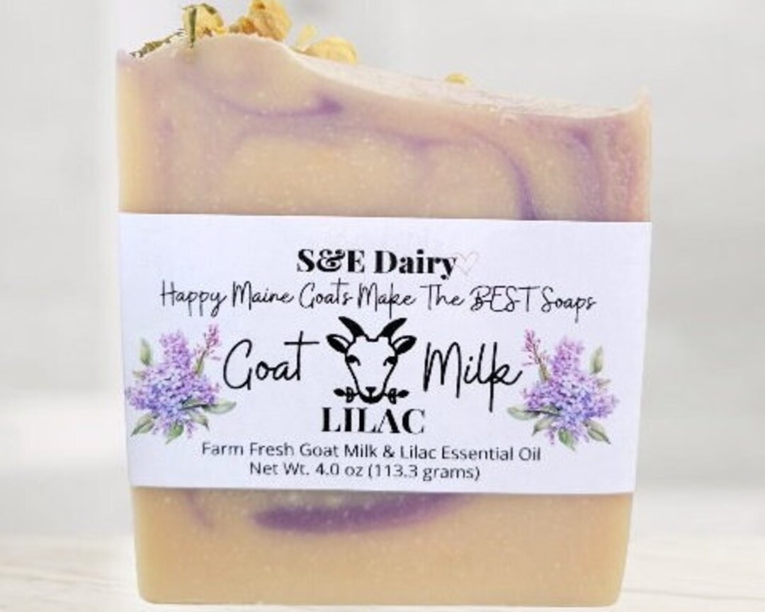 Lilac Goat Milk Soap, Lilac Essential Oil Natural Goat Milk Soap ...