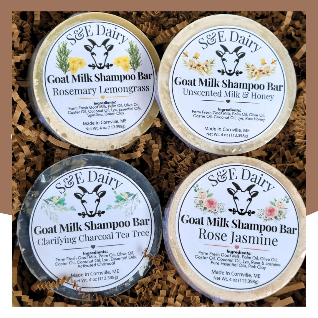 Natural Goat Milk Shampoo Bar, Luxurious Shampoo Bar, Nourishing ...