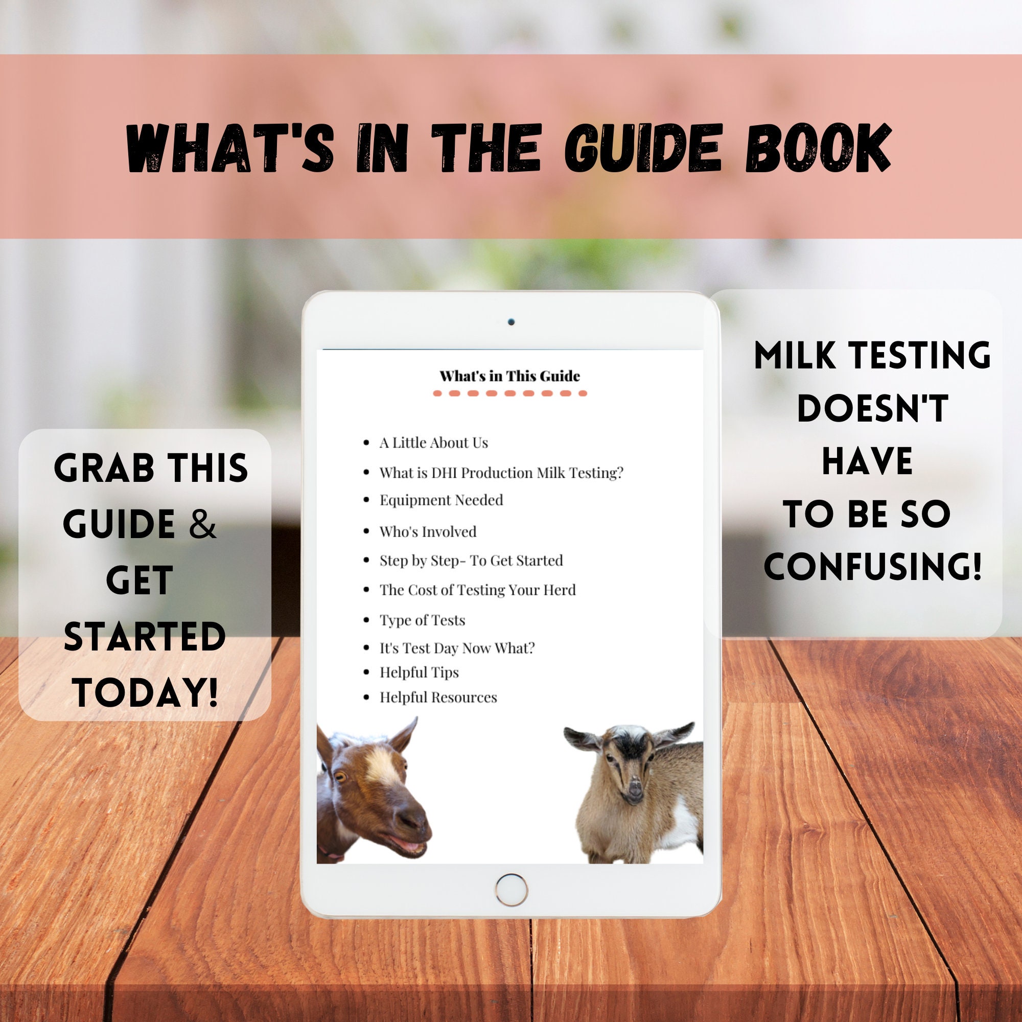Goat Milk Testing Guidebook, Step by Step DHI Milk Testing Book ...