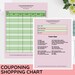 Couponing Shopping Chart & Grocery List - Etsy