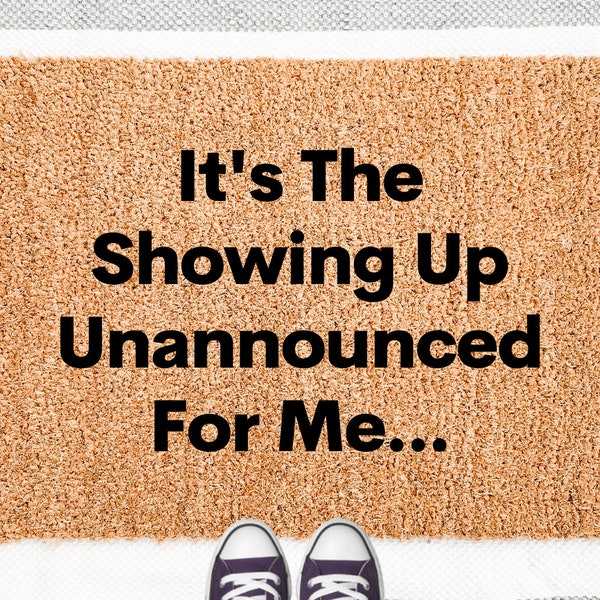 Front Door Sign Unannounced - Etsy