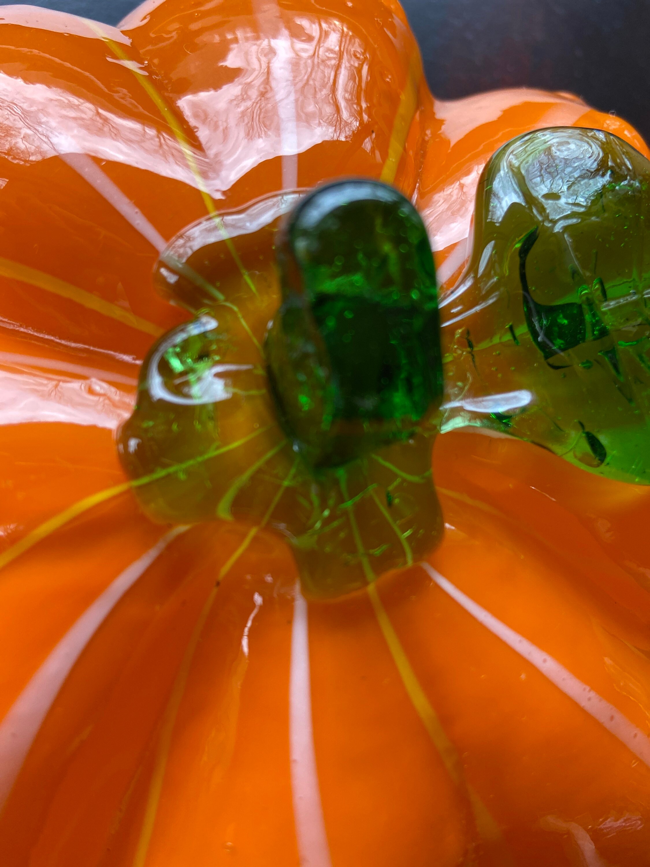 Murano Style Glass Pumpkin - Etsy