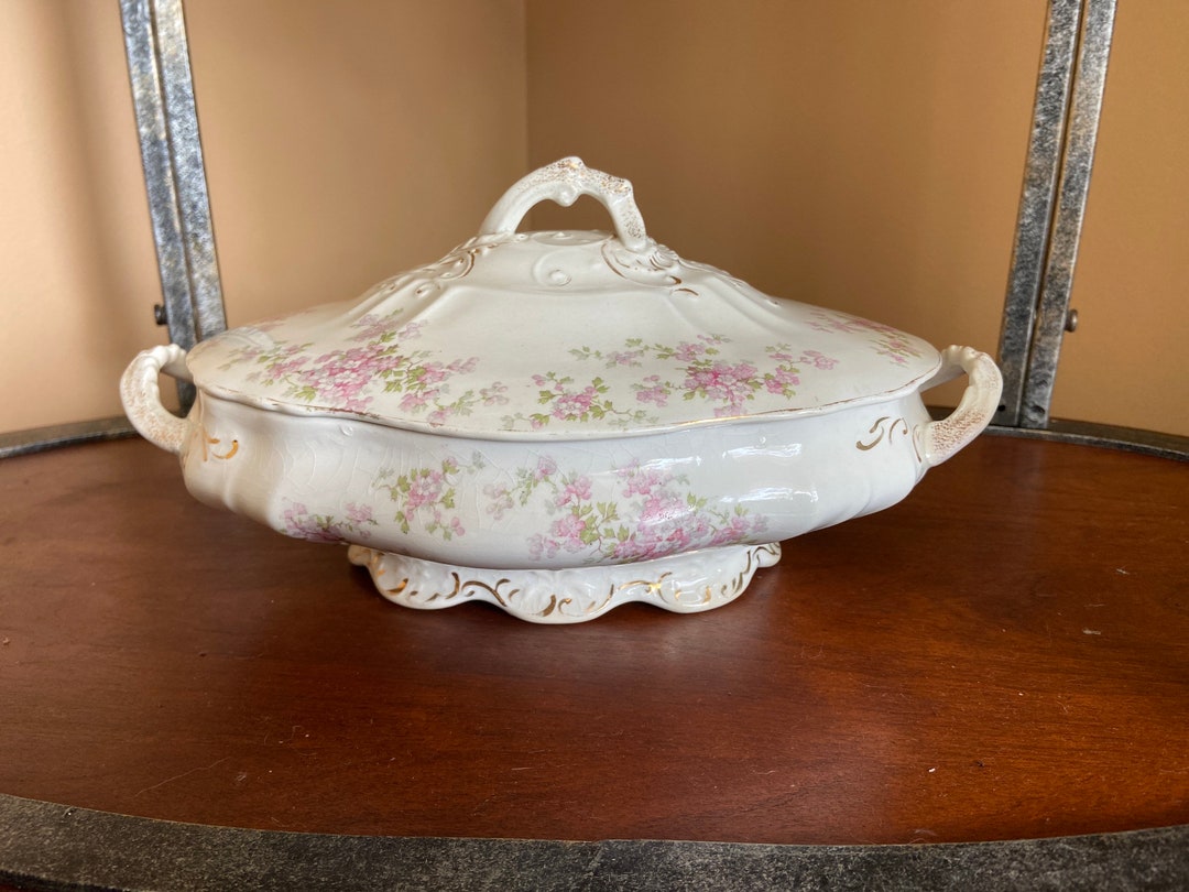 Etruria Mellow Co Antique Ceramic Casserole Dish - Etsy
