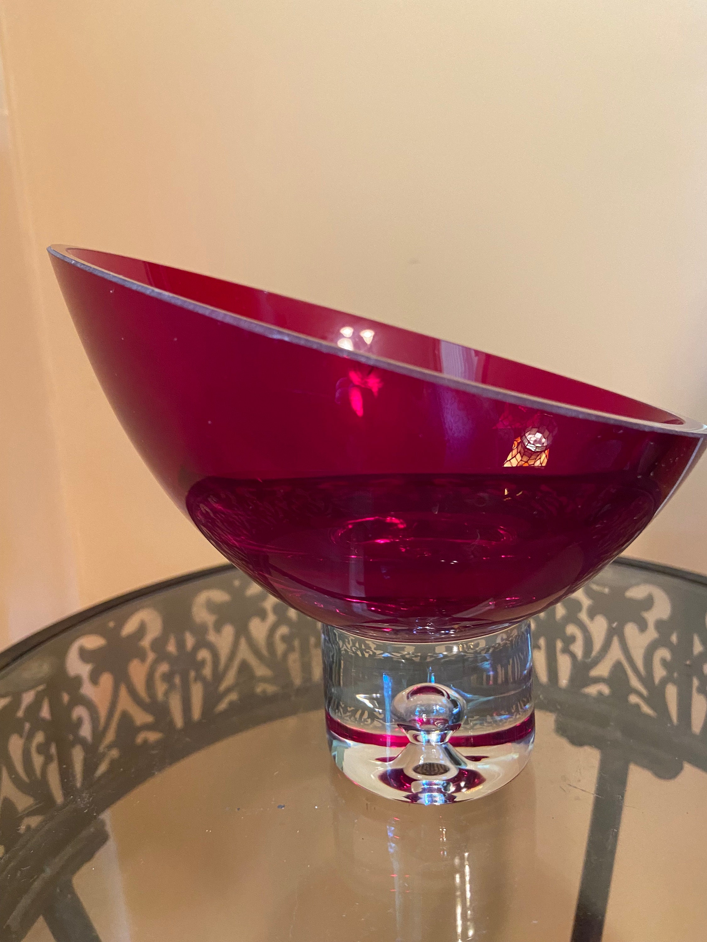 Bombay Ruby Red Candy Dish - Etsy