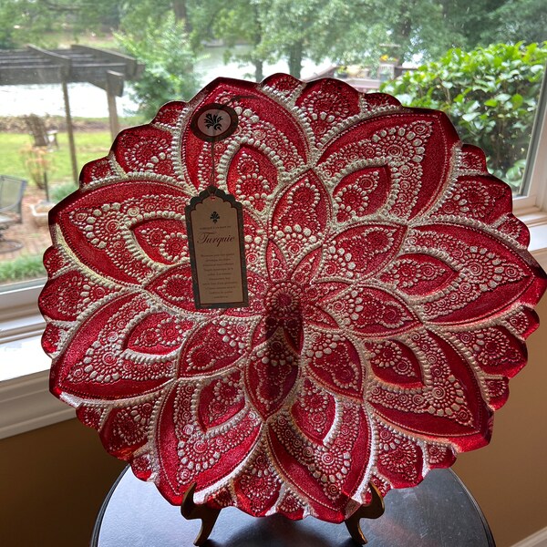 Red Gold Centerpiece - Etsy