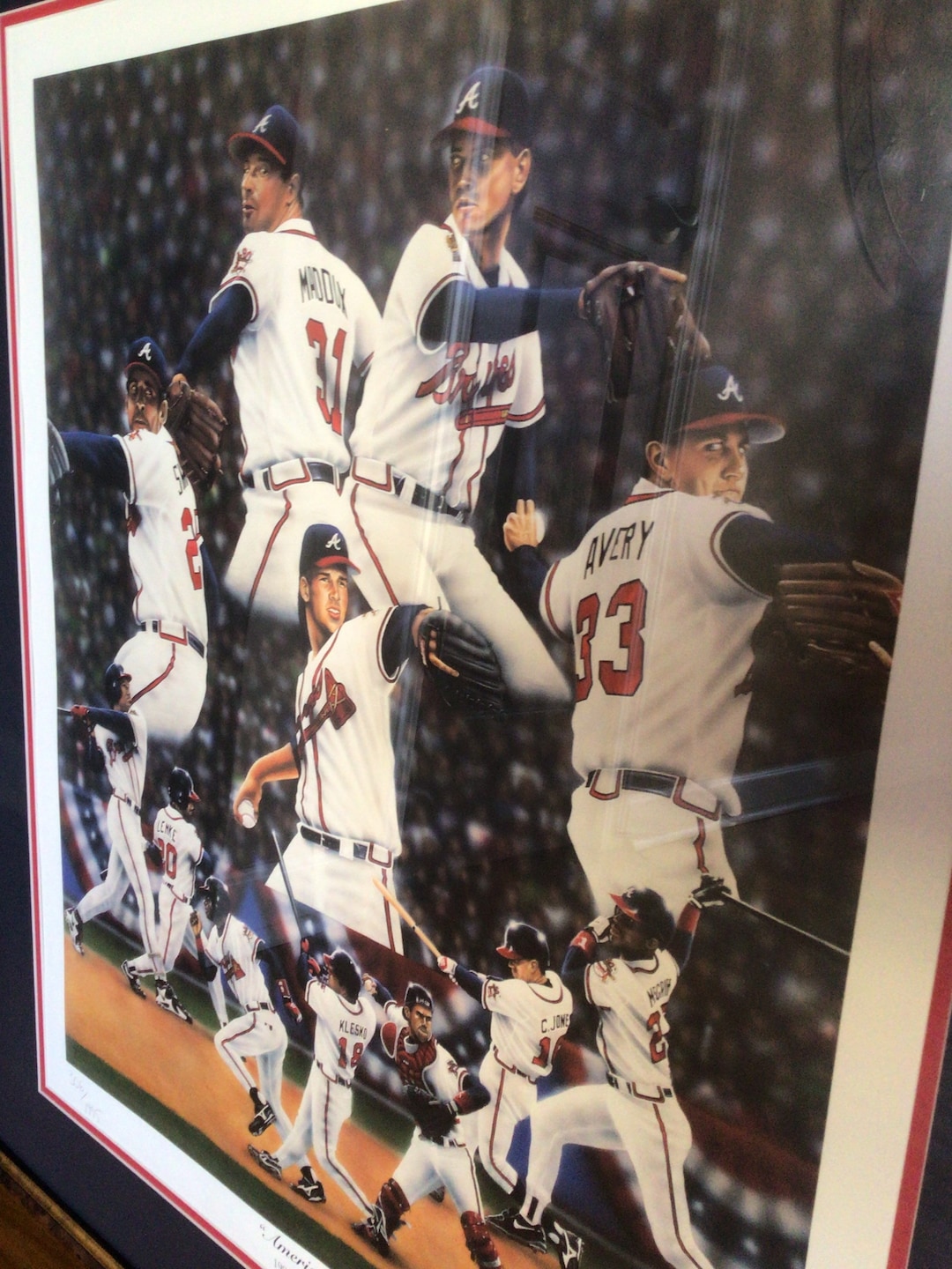 Atlanta Braves American’s Team 1995 World Champions Signed and Numbered ...