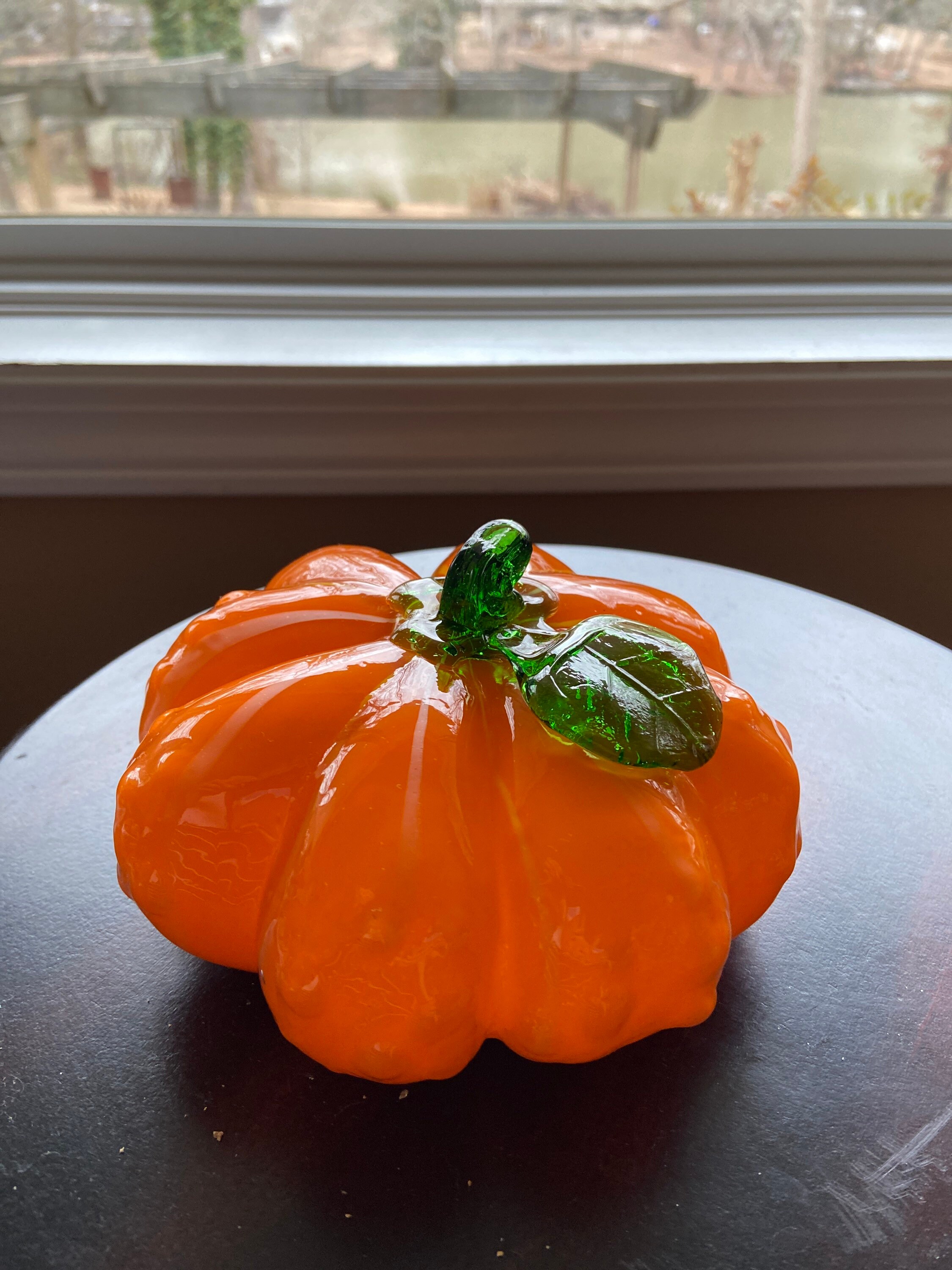 Murano Style Glass Pumpkin - Etsy