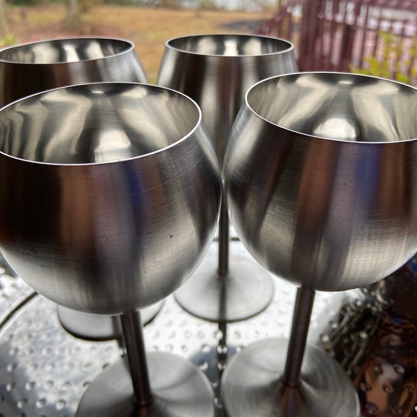 Stainless Steel Goblets - Etsy