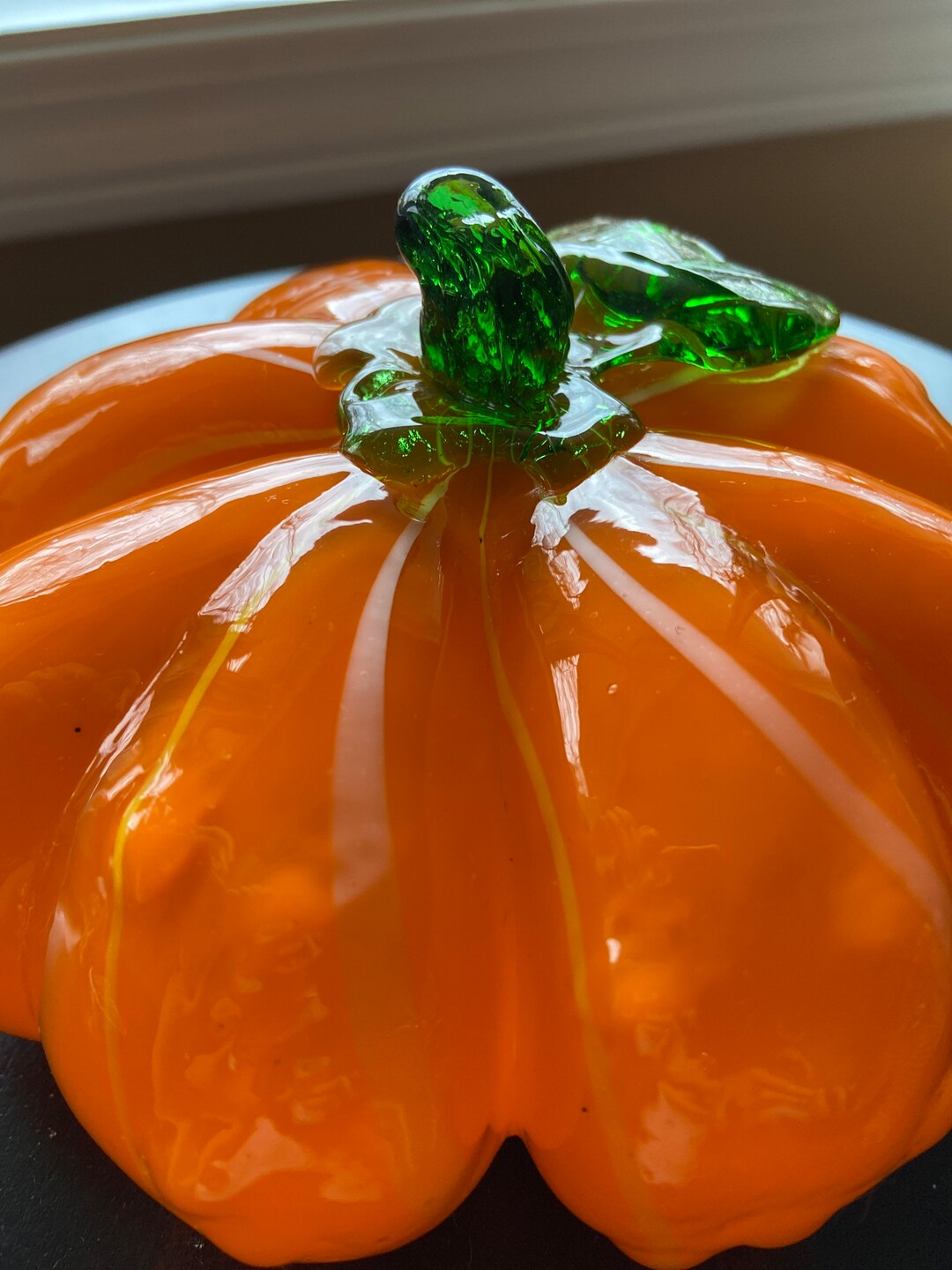 Murano Style Glass Pumpkin - Etsy