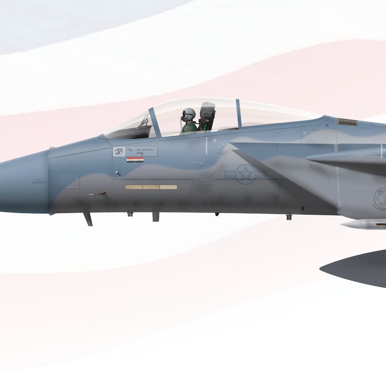 F-15C Eagle 84-0025 53FS SP Bitburg | Side View | Air Force USAF ...