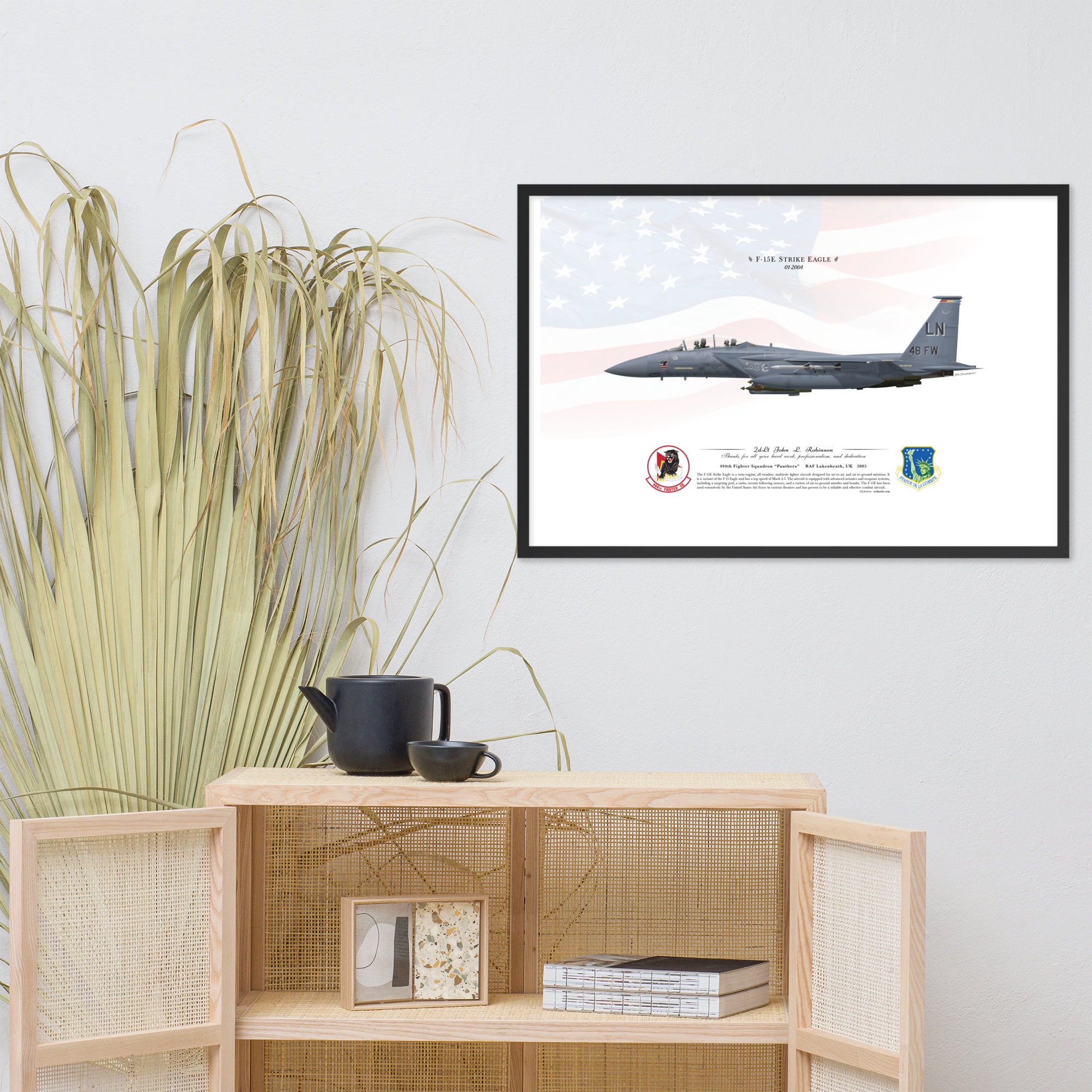 Custom Personalized Military Aircraft Poster Print | Side View ...