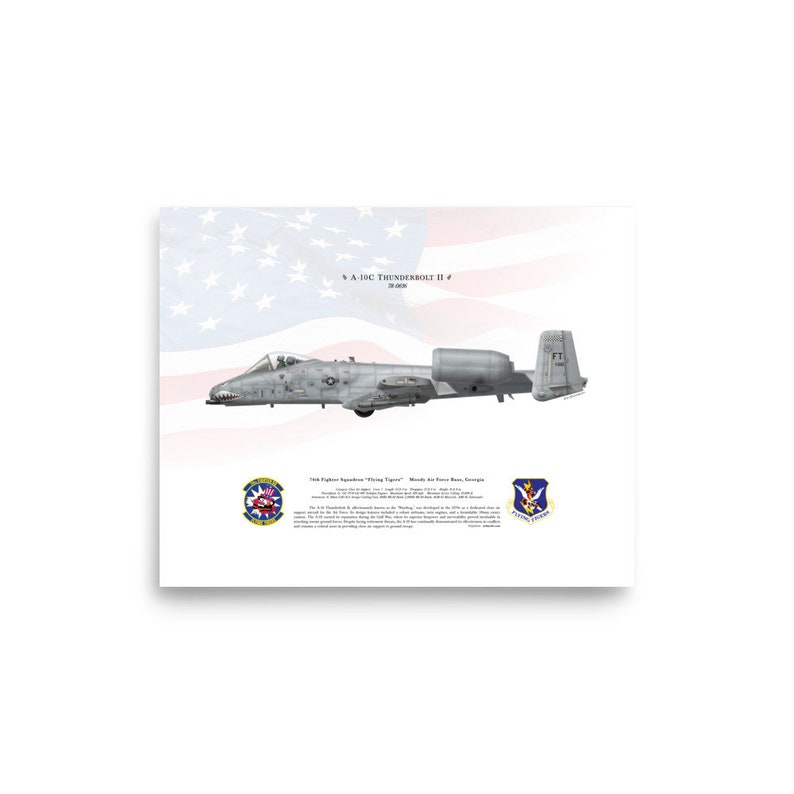 A-10C Thunderbolt II 78-0616 74FS FT Moody | Side View | Air Force USAF ...