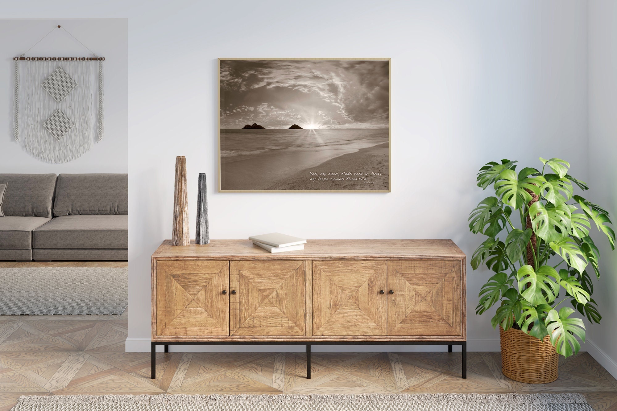 My Soul Finds Resting in God, Psalm 62:5, Christian Wall Art, Digital ...