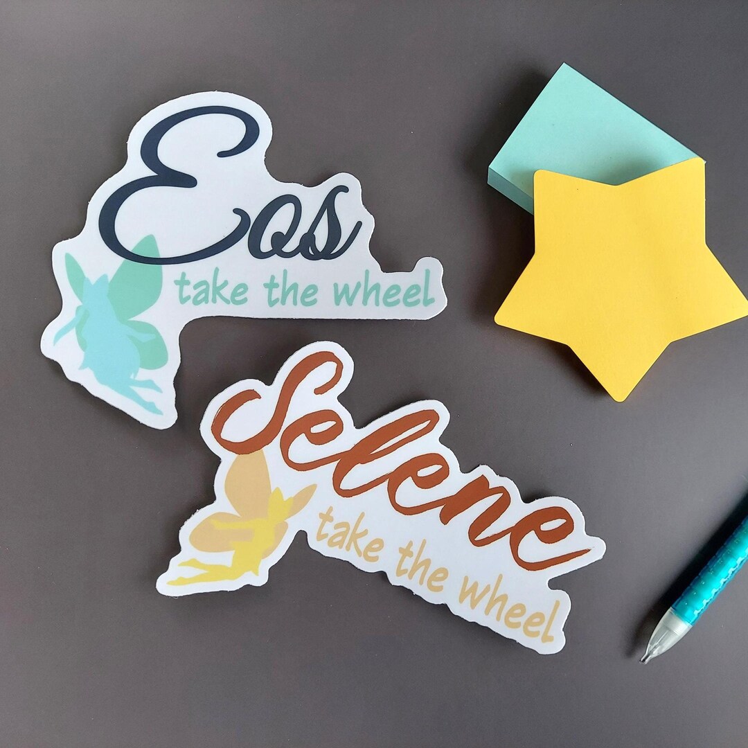 Eos + Selene Take the Wheel FFXIV Sticker - Final Fantasy 14 Funny ...