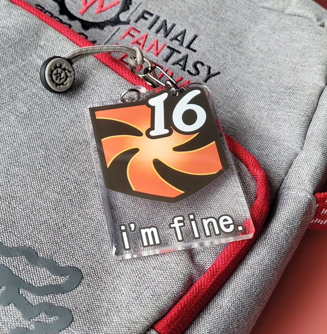 I'm Fine Vuln Stacks FFXIV Keychain - Final Fantasy 14 Funny Single ...