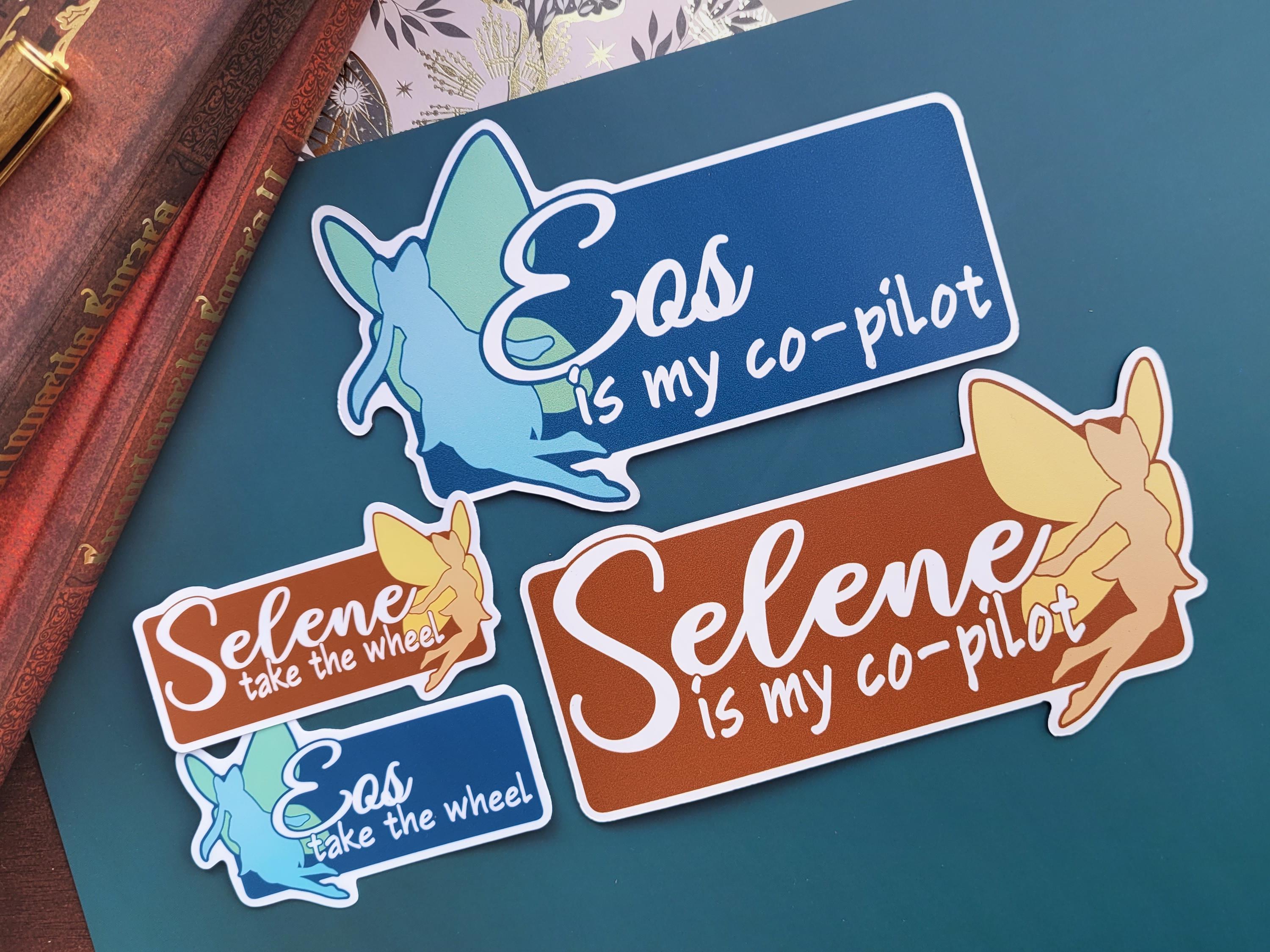 Eos + Selene Take the Wheel FFXIV Sticker - Final Fantasy 14 Decal ...