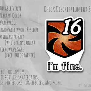 ORIGINAL VERSION I'm Fine Vuln Stacks FFXIV Sticker - Final Fantasy 14 ...