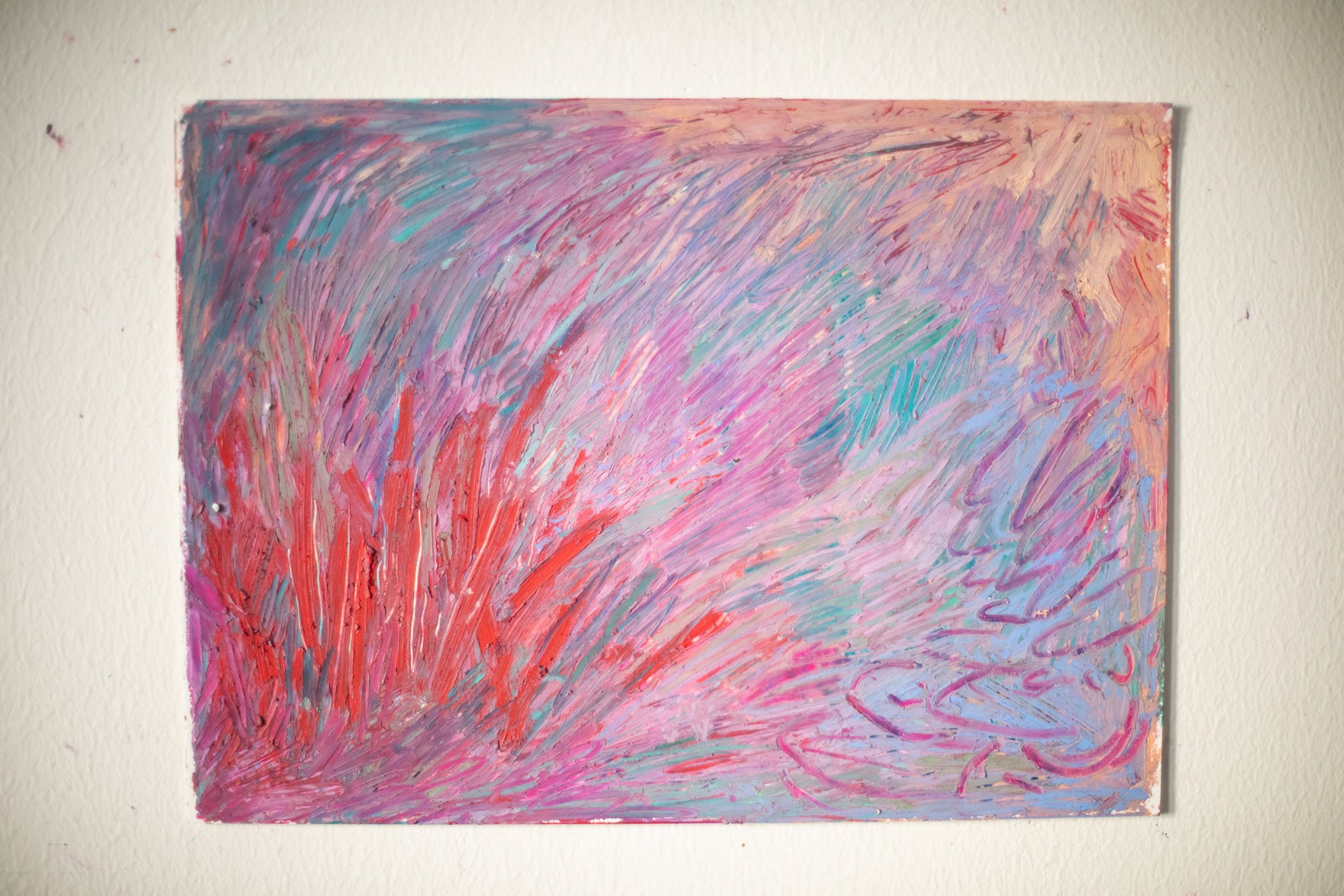 Abstract Oil Pastel - Etsy