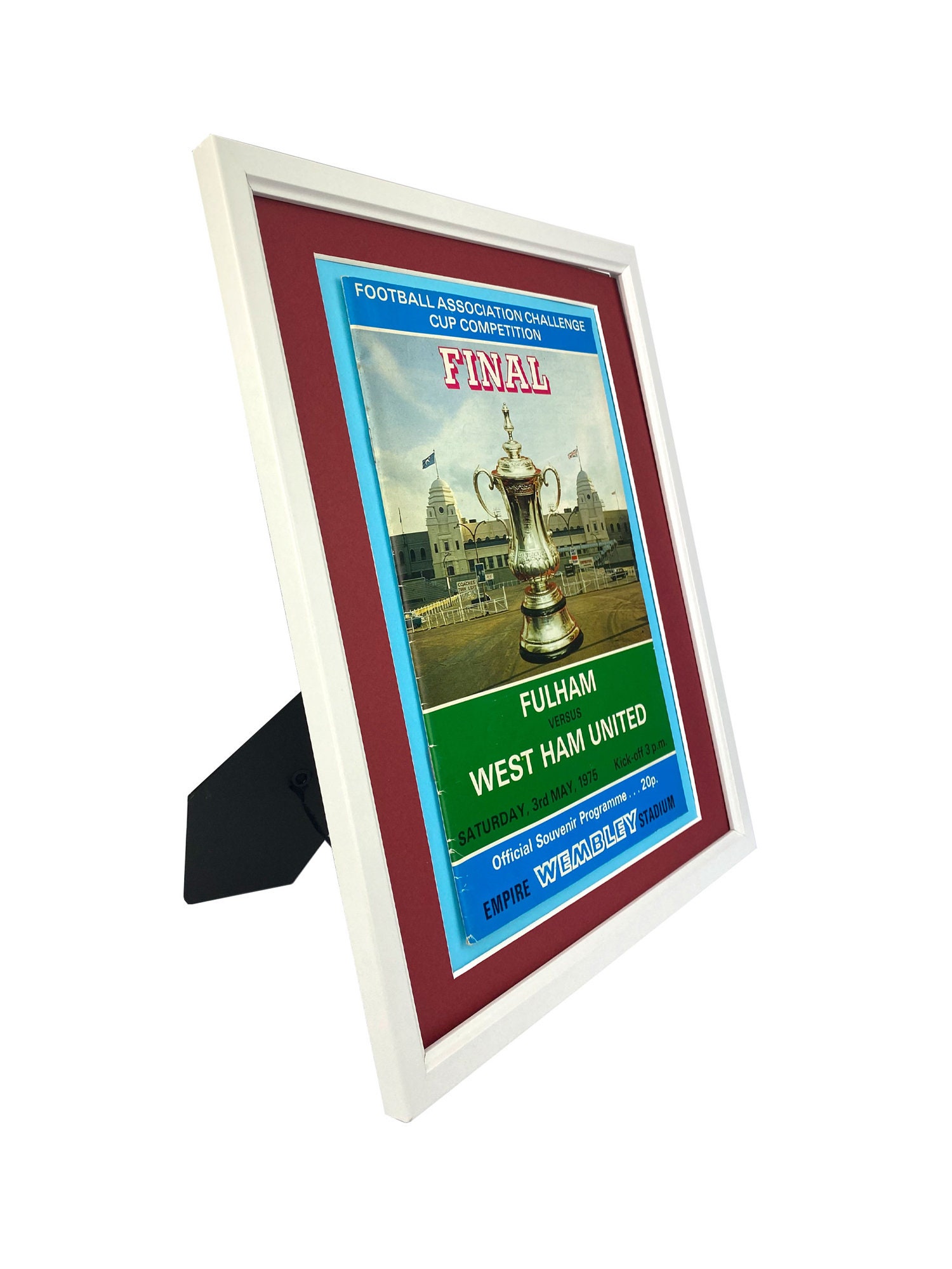 1975 FA Cup Final Framed Programme - Etsy UK